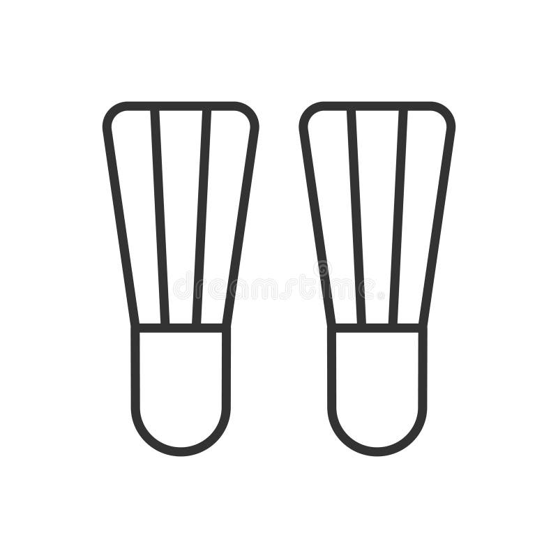 Diving Fin Icon - Scuba Fin Icon - Swim Fin Icon Stock Vector ...