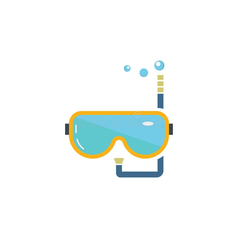 Diving goggles stock vector. Illustration of pool, underwater - 342566505