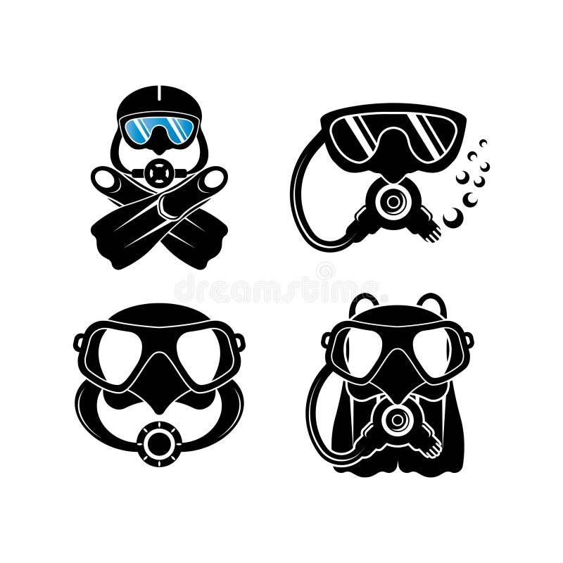 Diving Goggles Icon Symbol,illustration Design Template Stock Vector ...