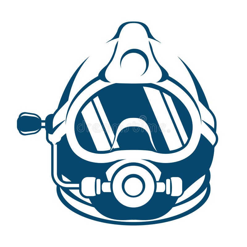 DIVING HELMET Cool Vector Logo Stock Vector - Illustration of cowboy ...