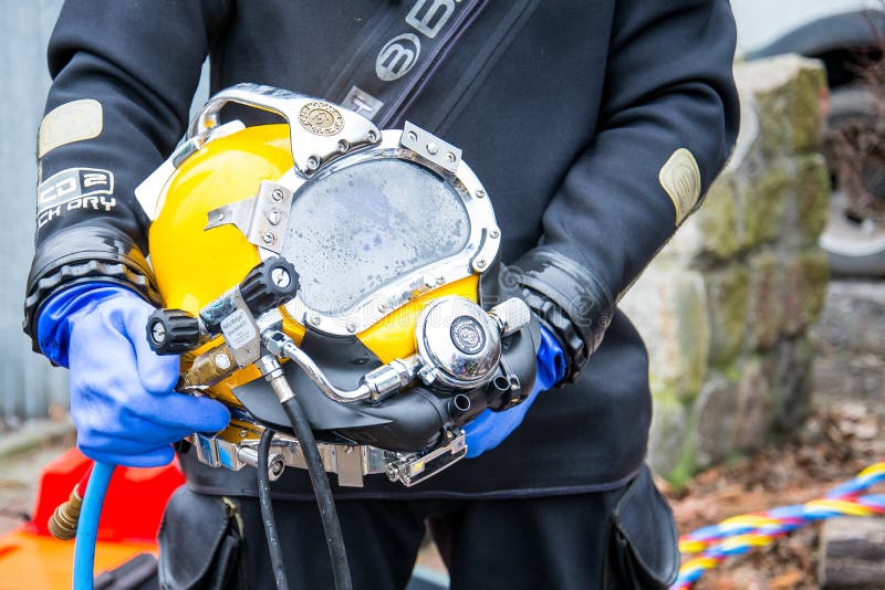 Diving helmet editorial stock photo. Image of helmet - 86511518