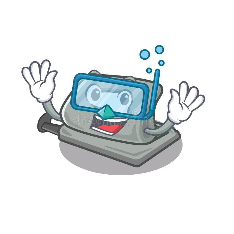 Diving Hole Puncher Isolated in the Character Stock Vector ...