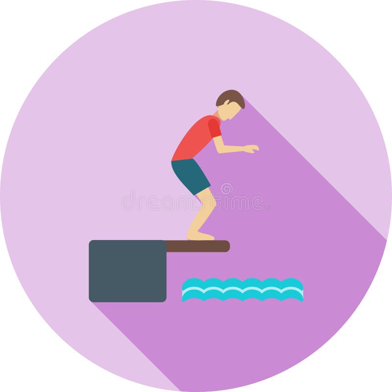 Diving I stock vector. Illustration of splash, design - 91638579