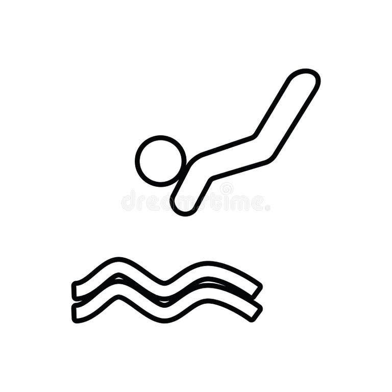 Diving Icon. Element of Sport for Mobile Concept and Web Apps Icon ...