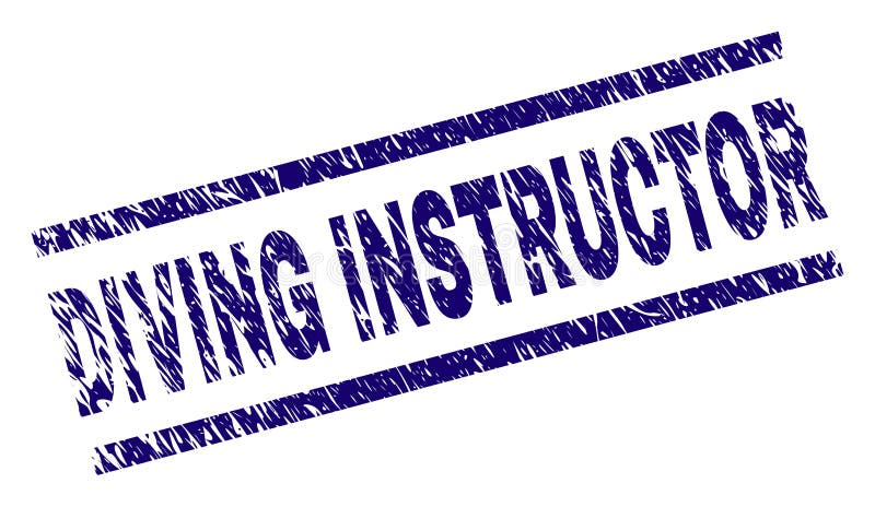 Grunge Textured DIVING INSTRUCTOR Stamp Seal Stock Vector ...