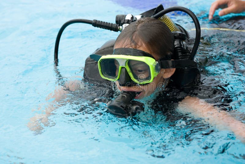 Diving lesson stock photo. Image of underwater, swimming - 7006018