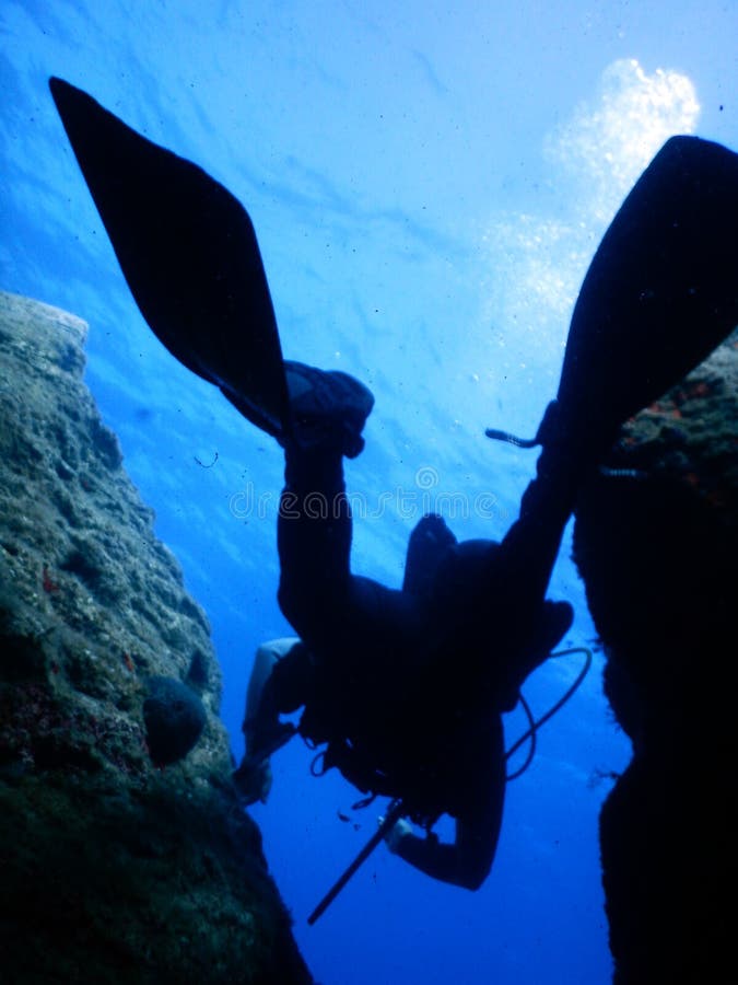 Diving Mediterranean stock image. Image of ocean, island - 76238285