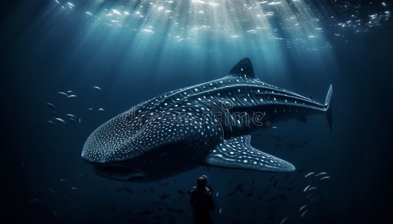 Diving into Motion, Experience the Majestic Whale Shark Generated by AI ...