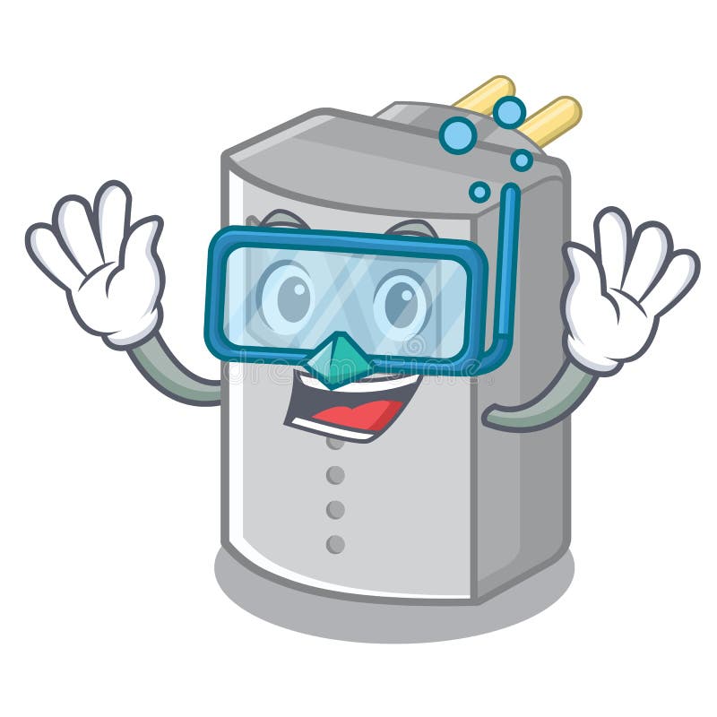 Diving Motion Sensor in the Cartoon Shape Stock Vector - Illustration ...