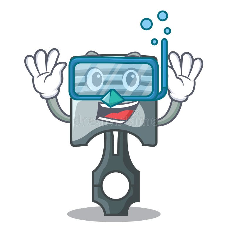 Diving Piston Character in a the Box Stock Vector - Illustration of ... Diving Piston Character in a the Box Stock Vector - Illustration of ...