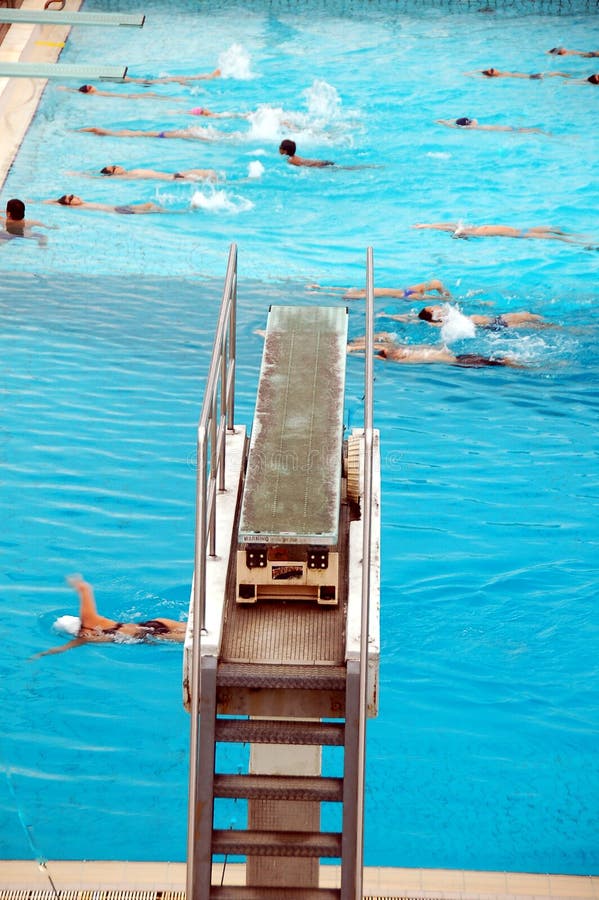 Diving Competition Platform Stock Photo - Image of concept, blue: 1278256