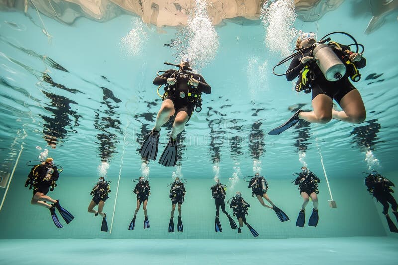 Diving Professionals Learn Buoyancy Control and Underwater ...