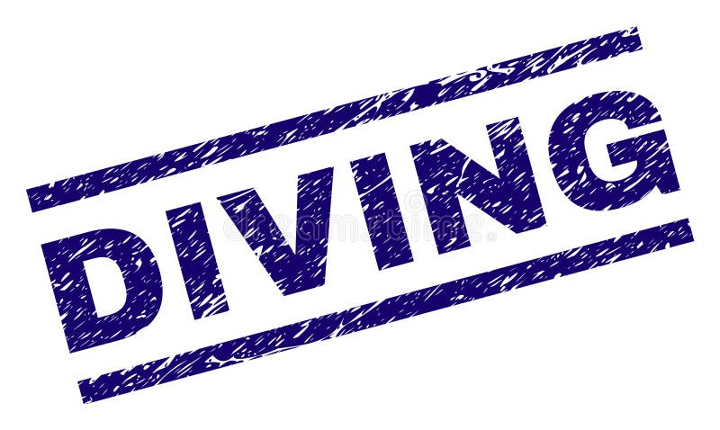 Grunge Textured DIVING Stamp Seal Stock Vector - Illustration of ...