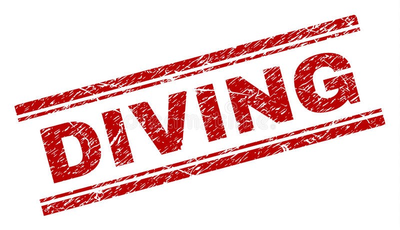 Grunge Textured DIVING Stamp Seal Stock Vector - Illustration of stamp ...