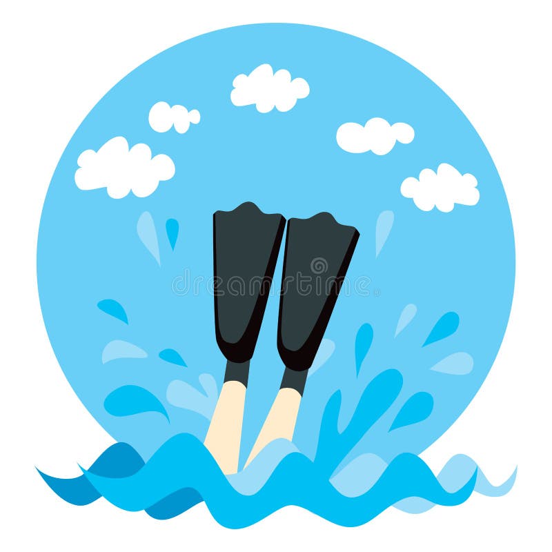 Scuba diver diving stock illustration. Illustration of dive - 15983044