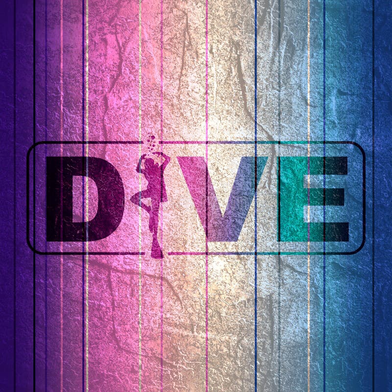 Diving sport concept stock illustration. Illustration of adventure ...