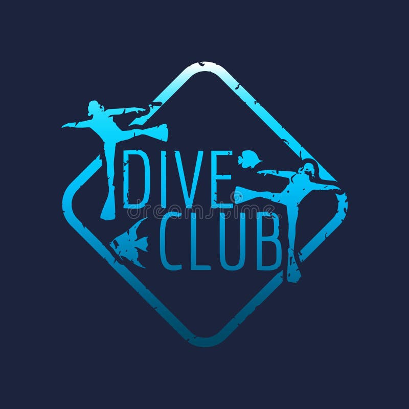 Diving sport concept stock vector. Illustration of dive - 143582193