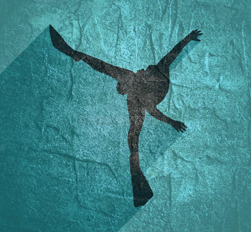 Diving sport concept stock illustration. Illustration of aqualung ...