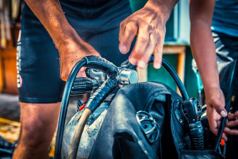 Diving sport stock photo. Image of metal, underwater - 32366118