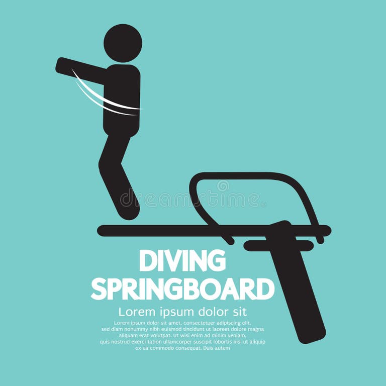 Diving Springboard stock vector. Illustration of speed - 39794424