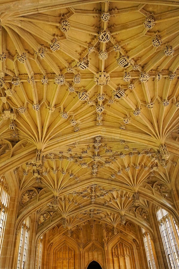 Divinity School, Oxford, England Stock Photo - Image of medieval ...