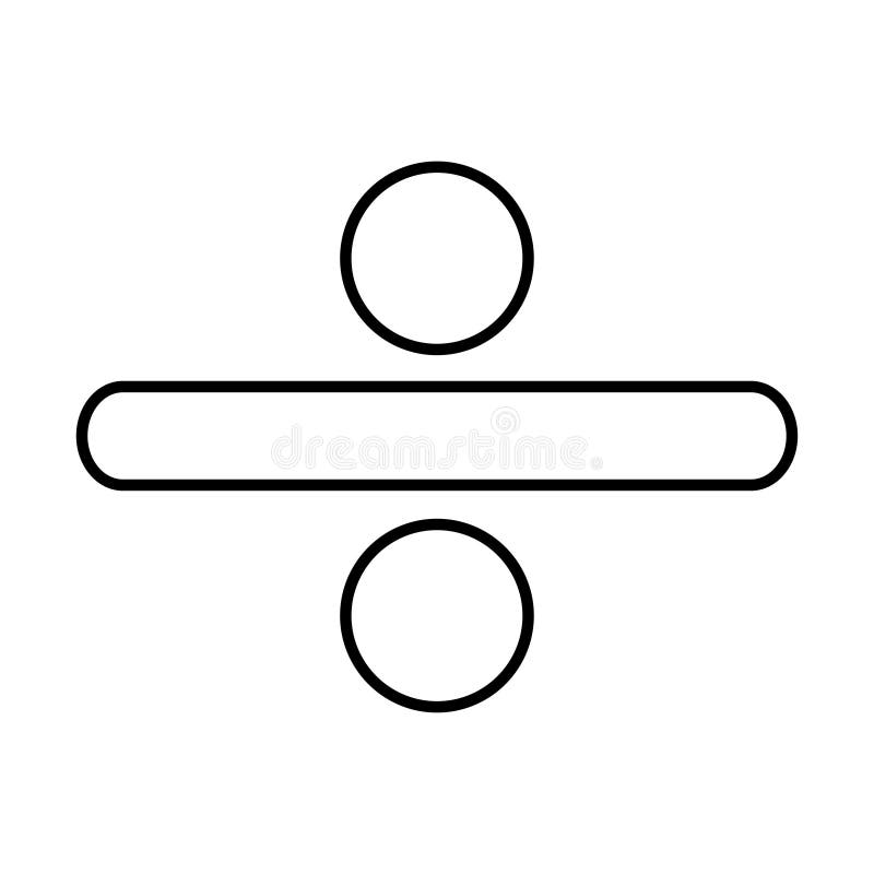Division Icon in Line Style Stock Vector - Illustration of pack ...