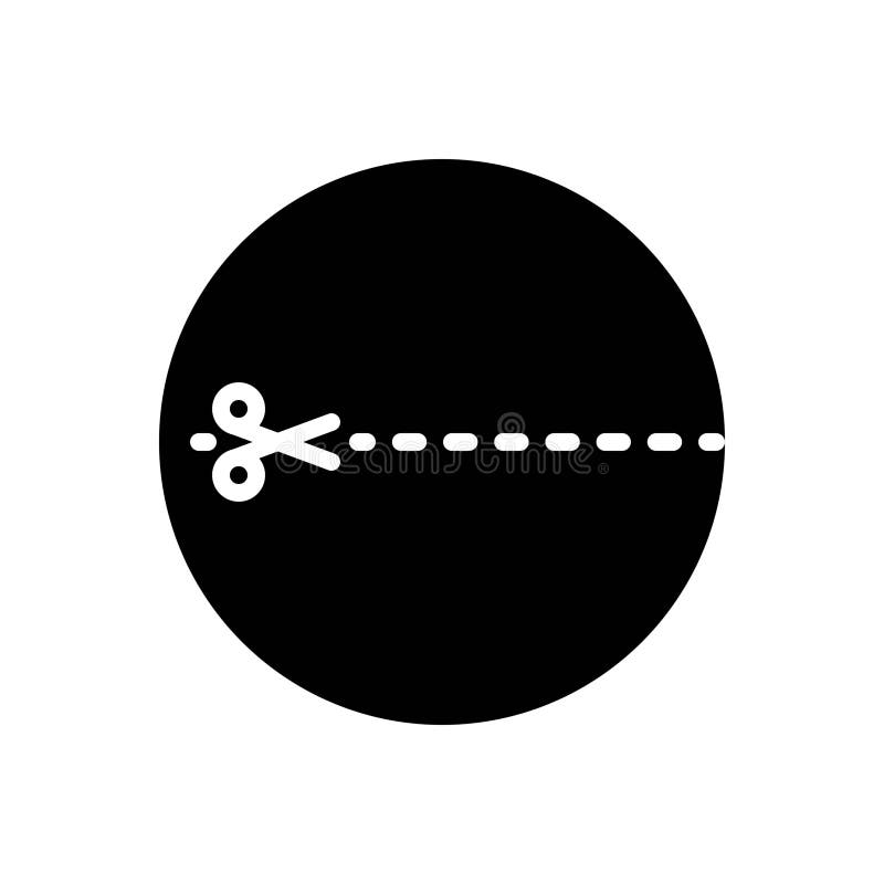 Black Solid Icon for Division, Scissors and Section Stock Vector ...