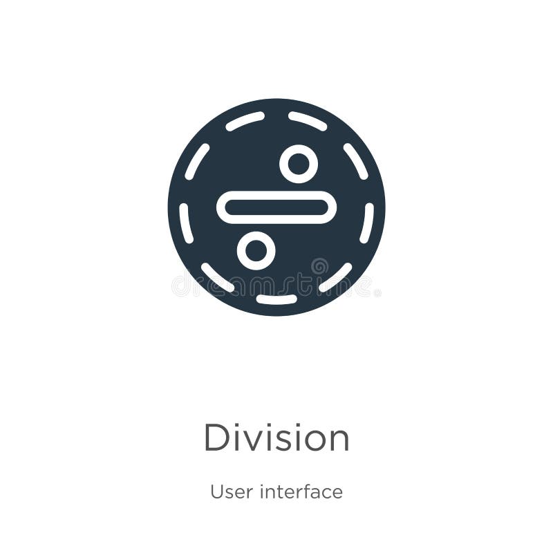 Division Icon Vector. Trendy Flat Division Icon from User Interface ...