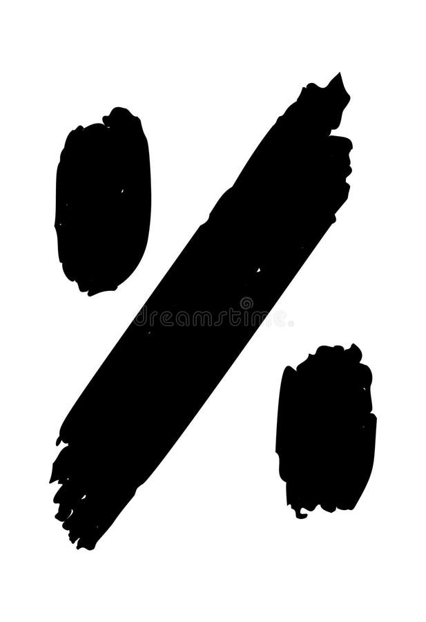 Division Ink Symbol Brushstroke Design Stock Vector - Illustration of ...