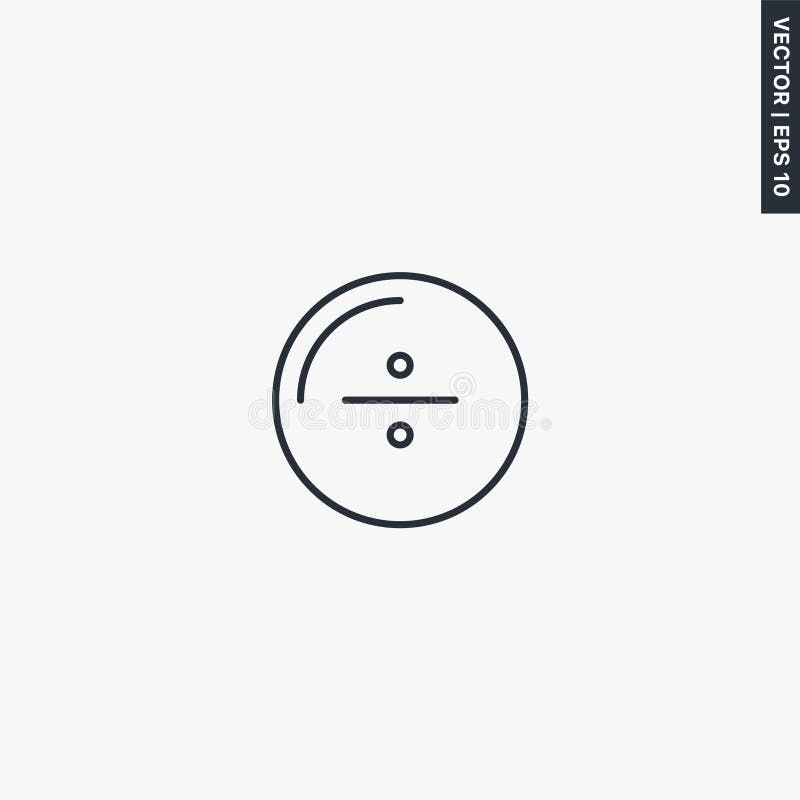 Division, Linear Style Sign for Mobile Concept and Web Design Stock ...