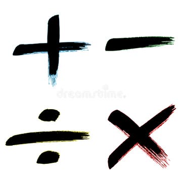 Division, Minus, Plus, Multiplication Sign Stock Vector - Illustration ...