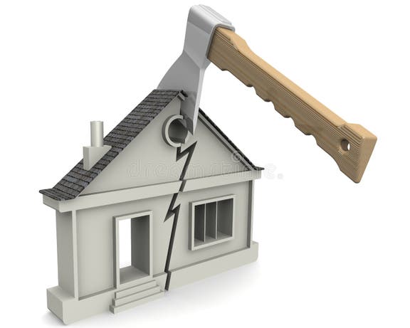 Division of Property. Concept Stock Illustration - Illustration of ...