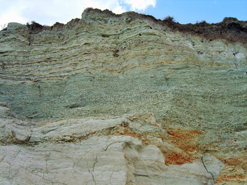 The Division of Rock into Layers Stock Image - Image of attraction ...