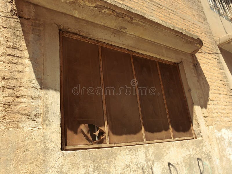 Screen Window with a Damage Stock Photo - Image of wood, damage: 156287544