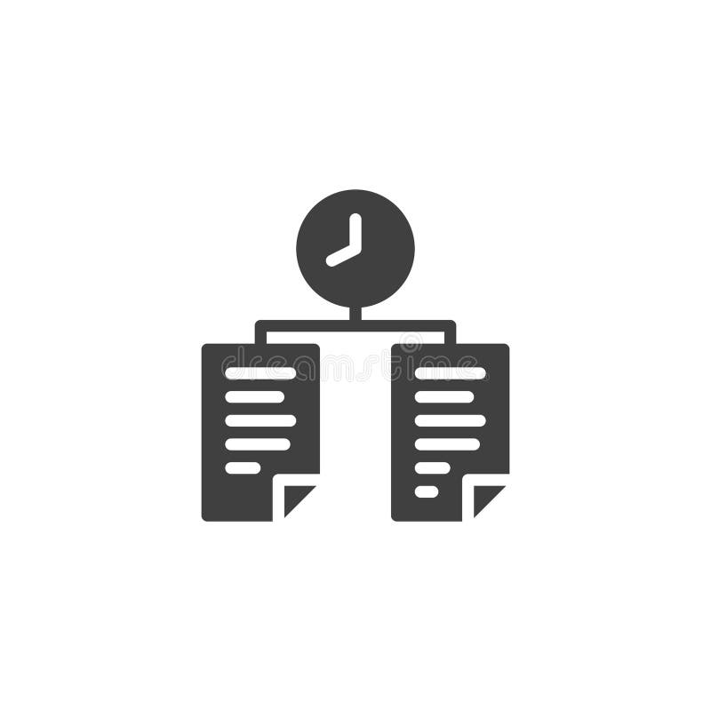 Division of Time for Different Task Vector Icon Stock Vector ...