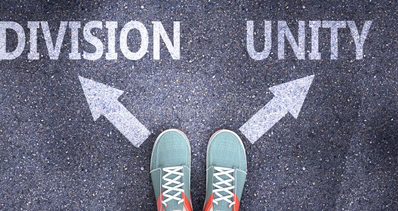 Division and Unity Antonyms Word Card Vector Template. Opposites ...