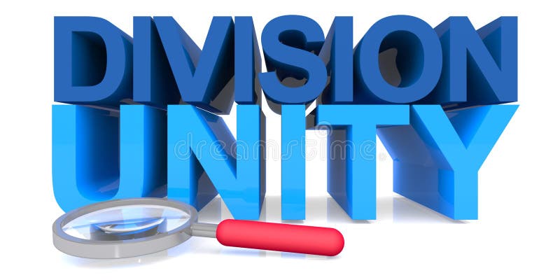 Division unity on white stock illustration. Illustration of selection ...