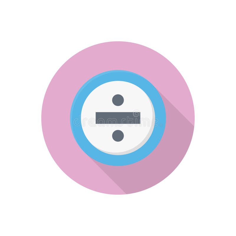 Division Vector Flat Colour Icon Stock Vector - Illustration of ...