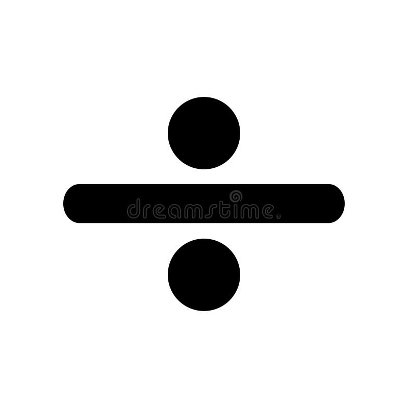 Division Vector Icon. Division Editable Stroke. Division Linear Symbol ...