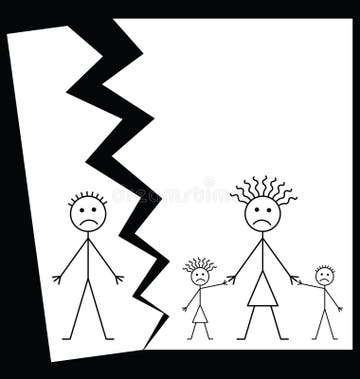 Divorce stock vector. Illustration of male, female, people - 18043812