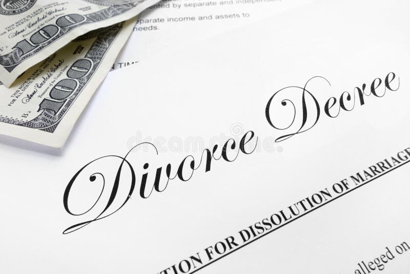 Divorce decree stock image. Image of alimony, split, lawyer - 37405839