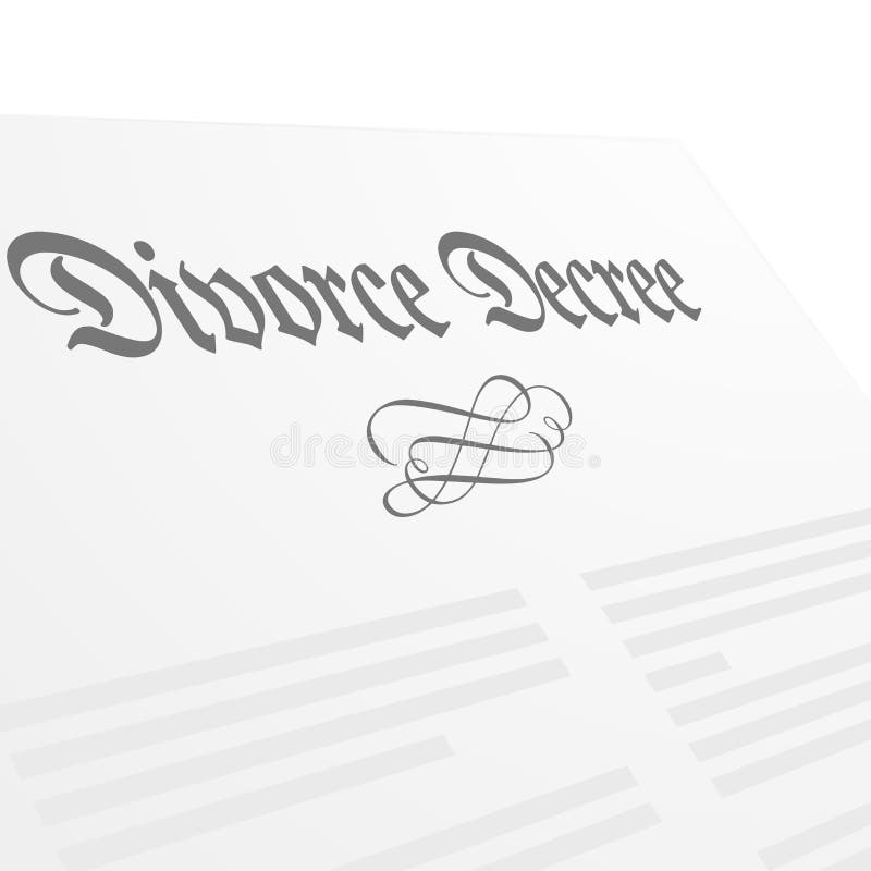 Divorce Decree Stock Illustrations – 222 Divorce Decree Stock ...