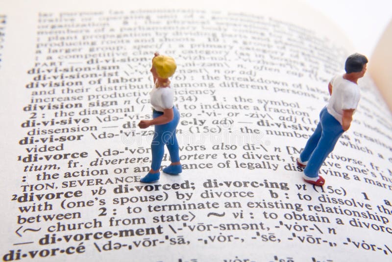 Divorce Definition stock photo. Image of marriage, separated - 10282984