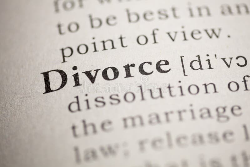 Divorce Definition stock photo. Image of marriage, separated - 10282984