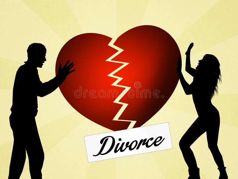 Divorce stock illustration. Illustration of despair, divorced - 51827706