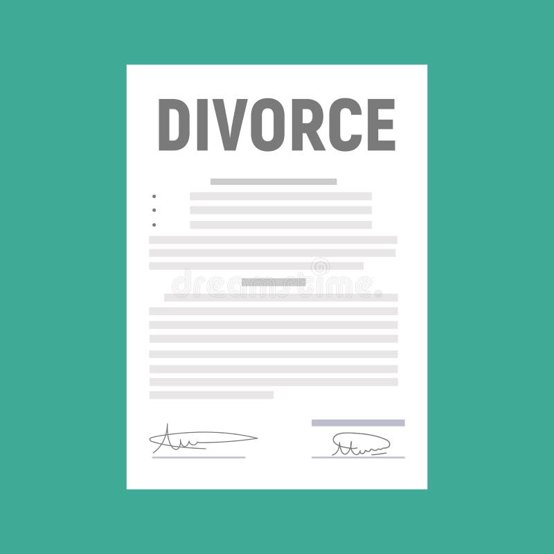 Divorce Papers Stock Illustrations – 50 Divorce Papers Stock ...