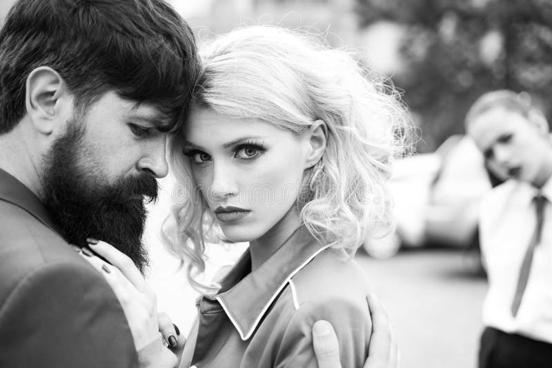 Divorce Reason Infidelity Disloyal Man Walking With His Girlfriend