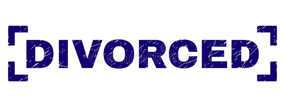 Scratched Textured DIVORCED Stamp Seal Inside Corners Stock Vector ...