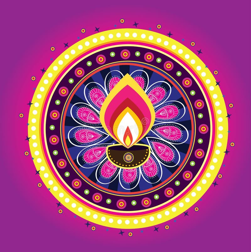 Diwali paisley pattern stock vector. Illustration of element - 42126763