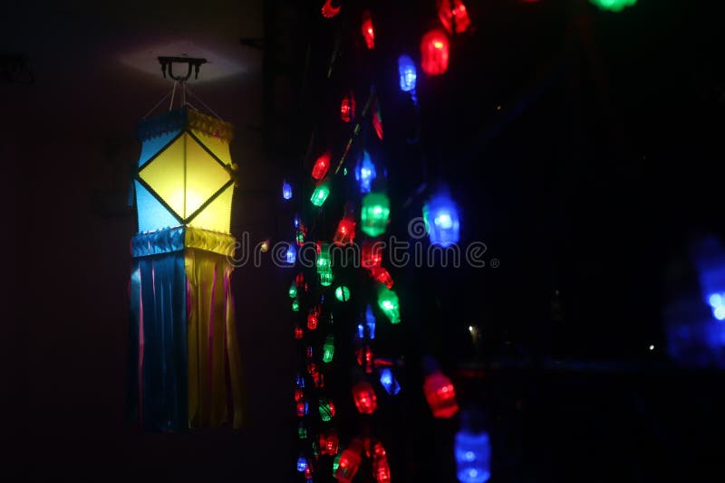 Diwali Celebration Colourfull Lighting Stock Photo - Image of night ...